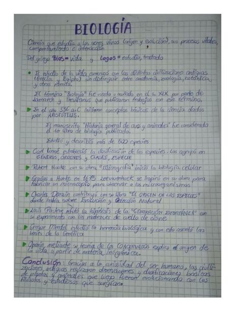 Historia de la BIOLOGÍA | m_notes_ ec | uDocz