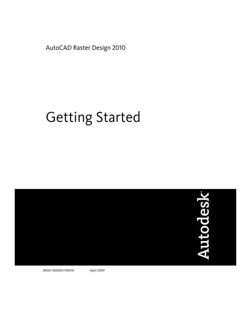 Autocad raster design 10 Getting started guide | Anon | uDocz