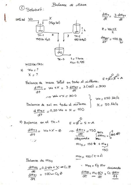 Solucionario Balance Masa | apuntesdeingenieria | uDocz