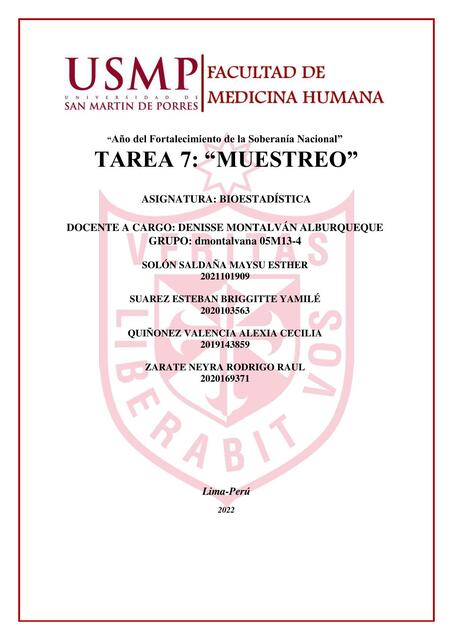S07 Informe Bioestadística | Briggitte Yamilé Suarez Esteban | uDocz