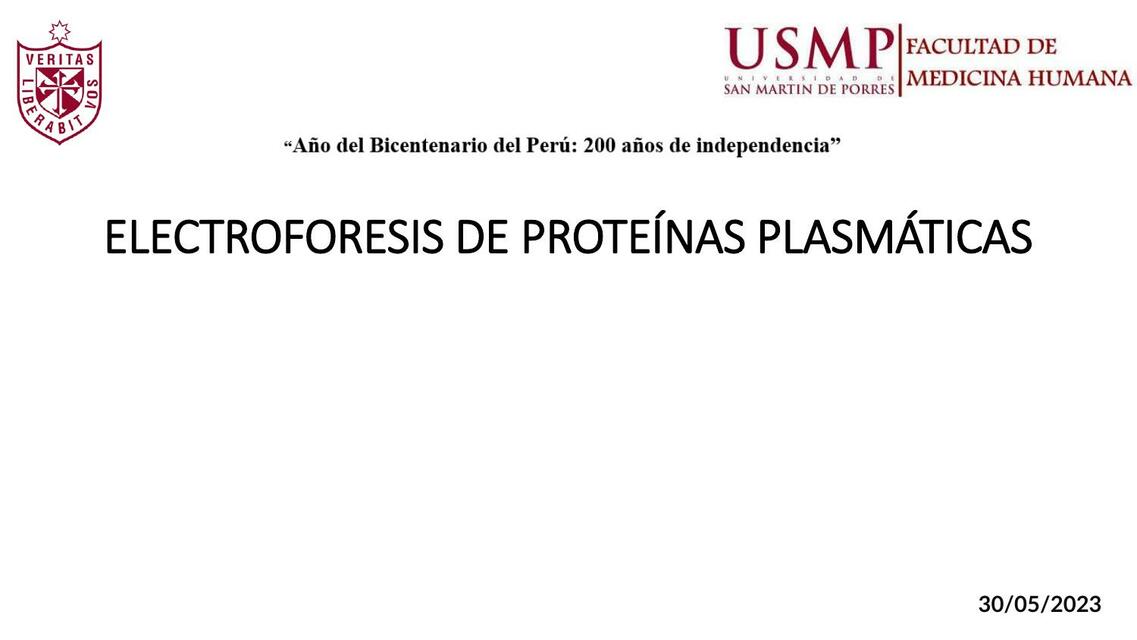 Electrofóresis de Proteínas Plasmáticas | Briggitte Yamilé Suarez ...
