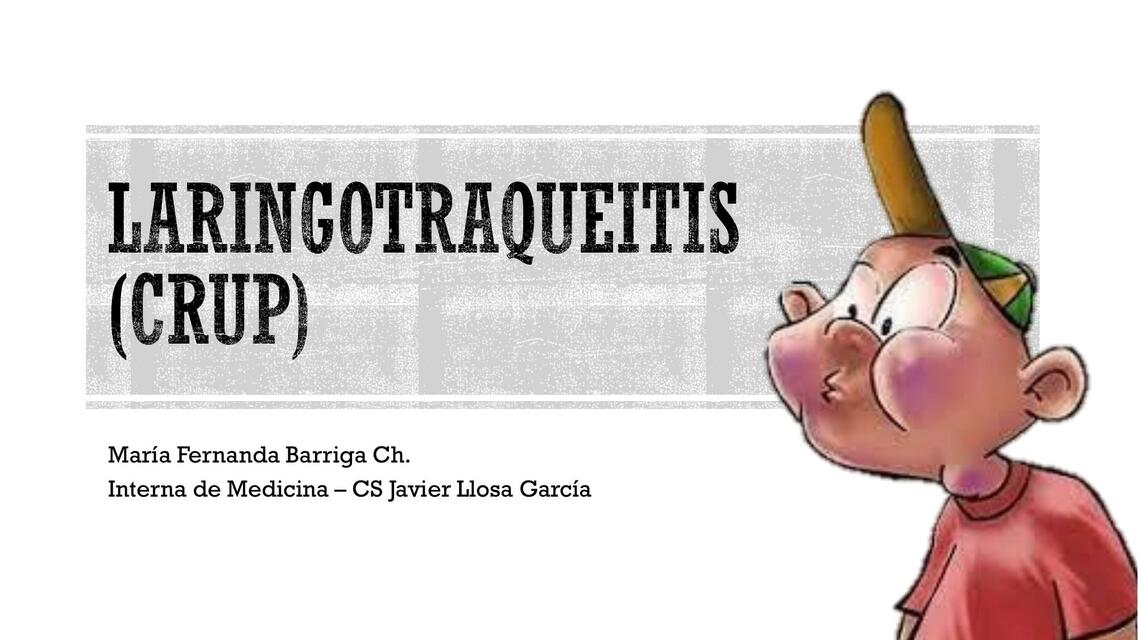CRUP Pediatría | Maria Fernanda Barriga Chambi | uDocz