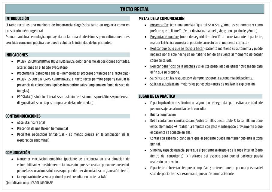 Tacto rectal | Caroline | uDocz