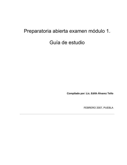 prepa abierta examen módulo 1 | uDocz