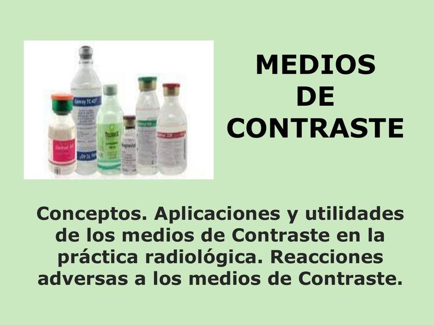 Medios de contraste | Santi Carrazana | uDocz