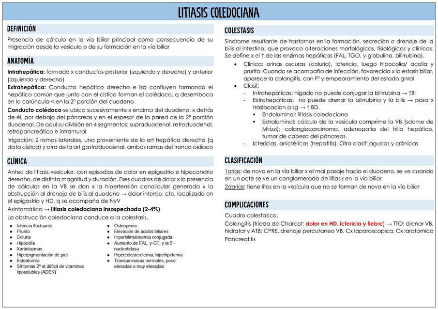 litiasis coledociana | Karine Bacellar | uDocz