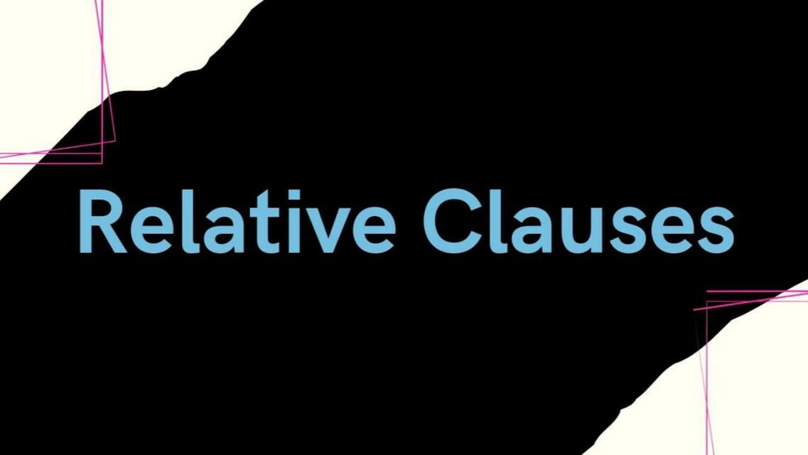 Relative Clauses | B.M | uDocz