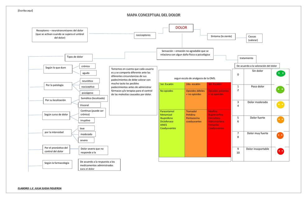 Mapa Conceptual del Dolor | JULIA Sugia | uDocz