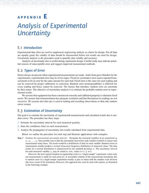 Analysis of Experimental Uncertainty | SILVIA PAOLA URIBE CHUYO | uDocz