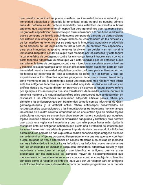 Inmunidad adaptativa | Ailyn Hernández | uDocz