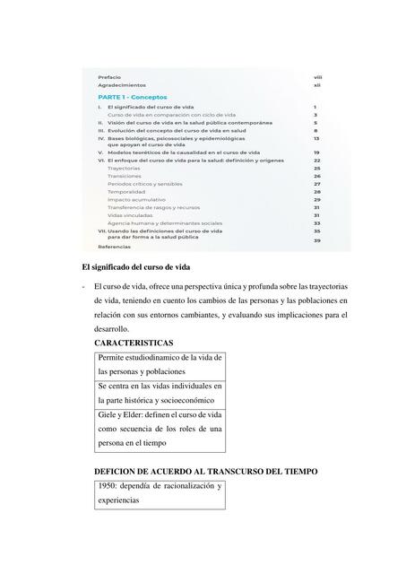 El significado del curso de vida | Gyselly Freire | uDocz