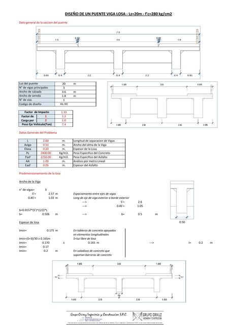 Diseño De Un Puente Viga Losa Carlos Udocz