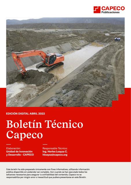 Boletín técnico capeco | Carlos Zuta Ventura | uDocz