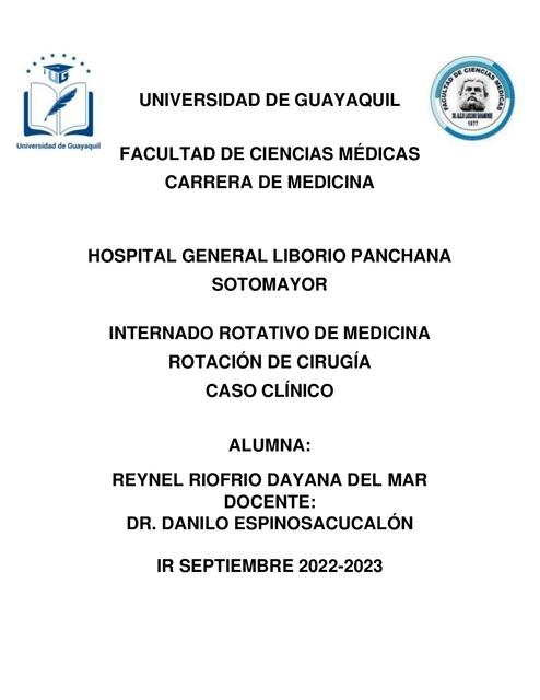 Caso Clínico | Dayana | uDocz