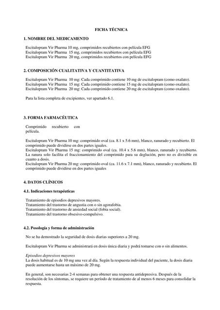 Escitalopram | MENDEZ | uDocz