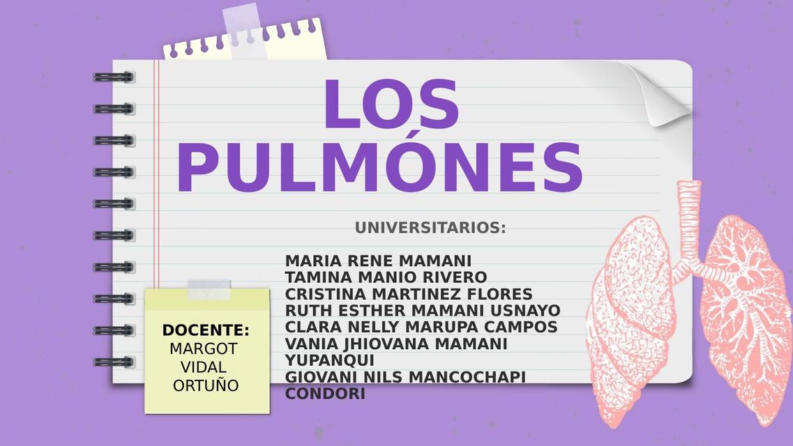 Los Pulmones | Esther Mamani | uDocz