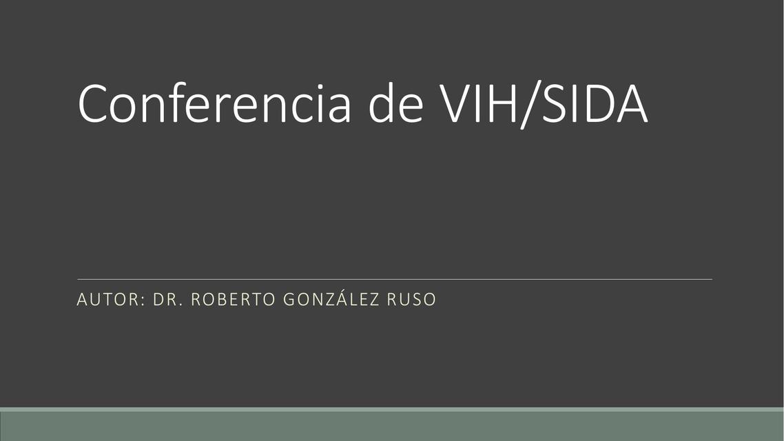 Conferencia de VIH/Sida | Leafar Fp | uDocz