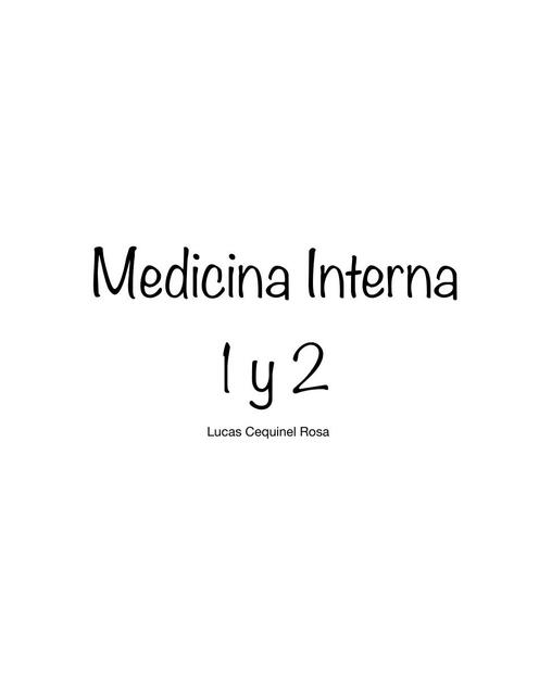 Medicina Interna 1 y 2 | sofia | uDocz