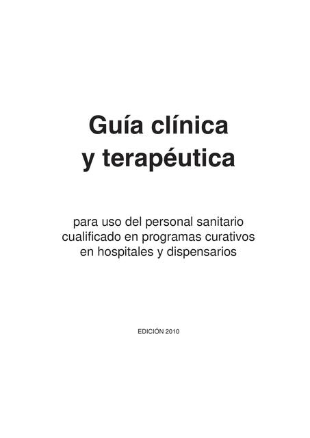Guía Clínica Y Terapéutica Elias Calei Udocz