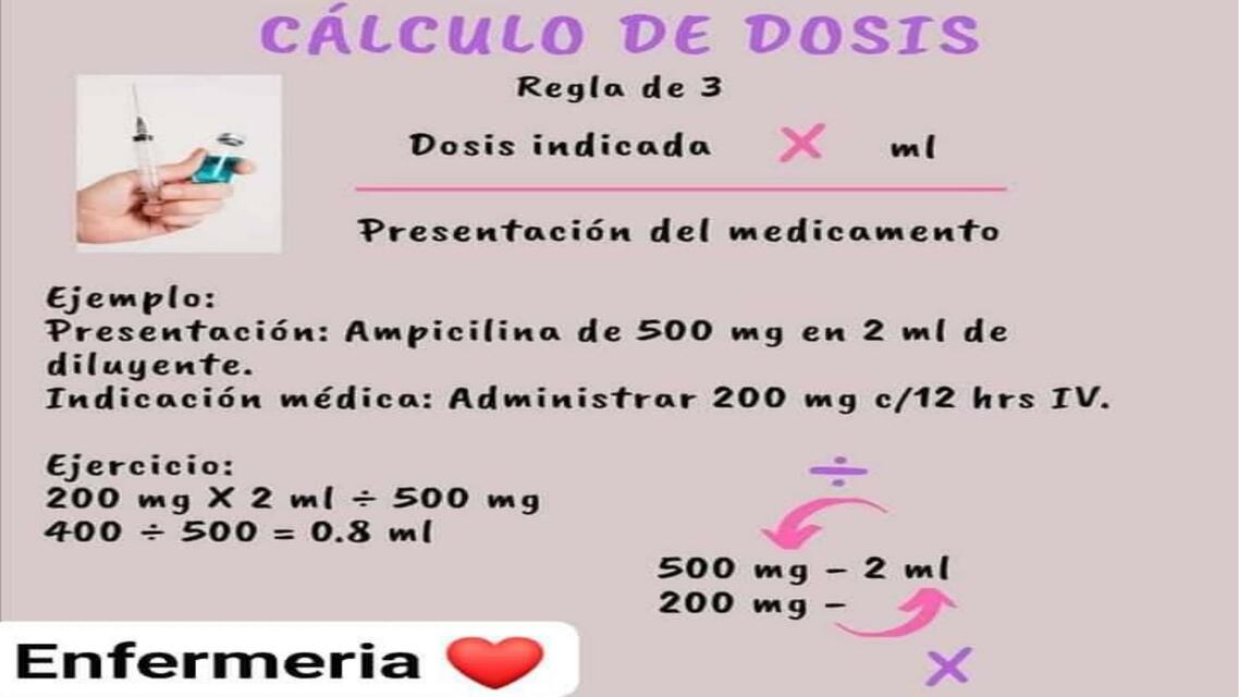 Cálculo de Dosis | Aura Ester Peréz Rada | uDocz