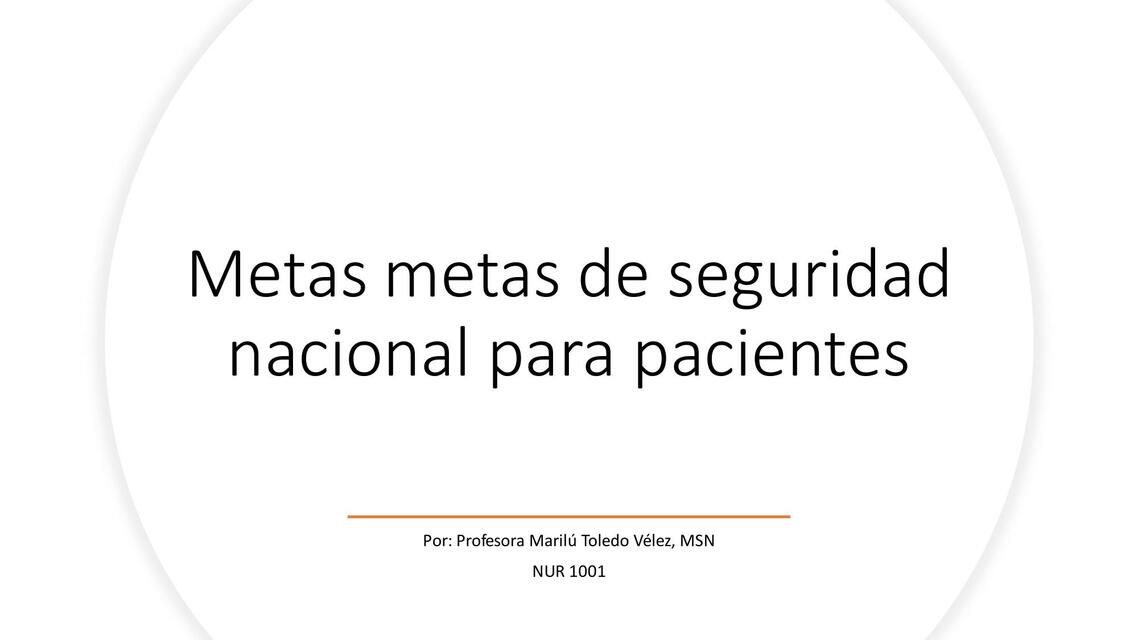METAS NACIONALES PRESENTACION | mari | uDocz