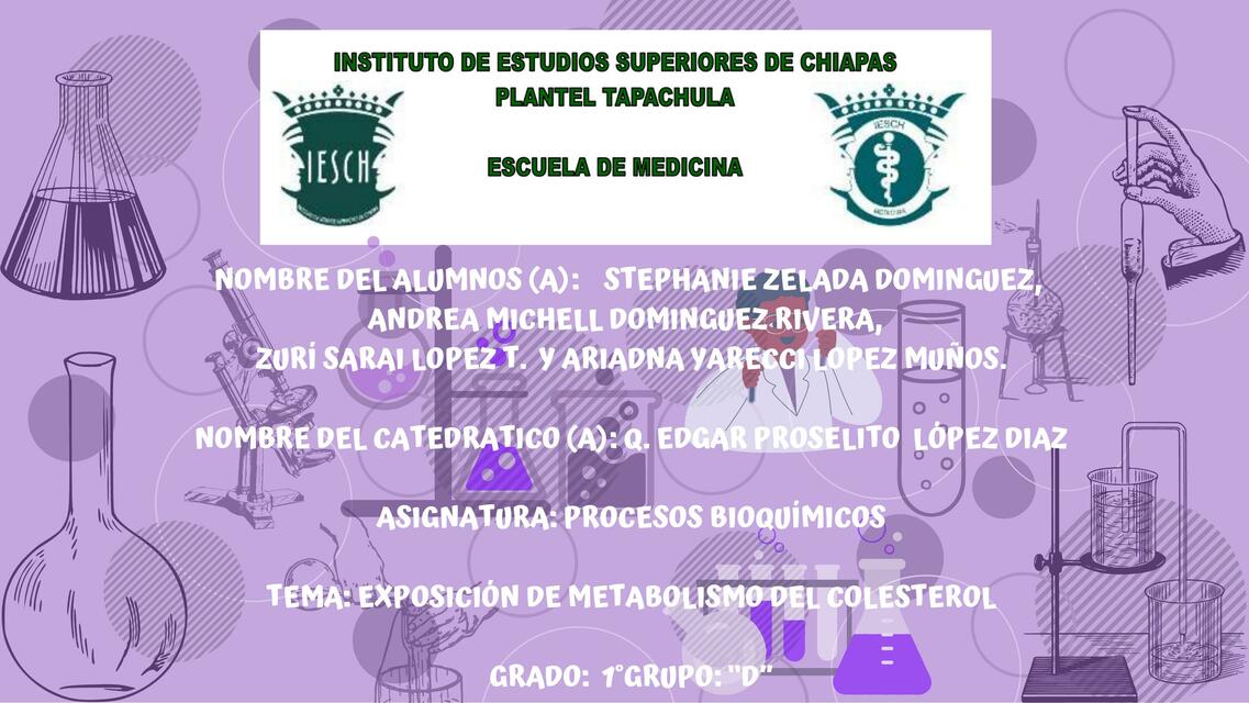 Metabolismo del Colesterol | Zuri López Tercero | uDocz