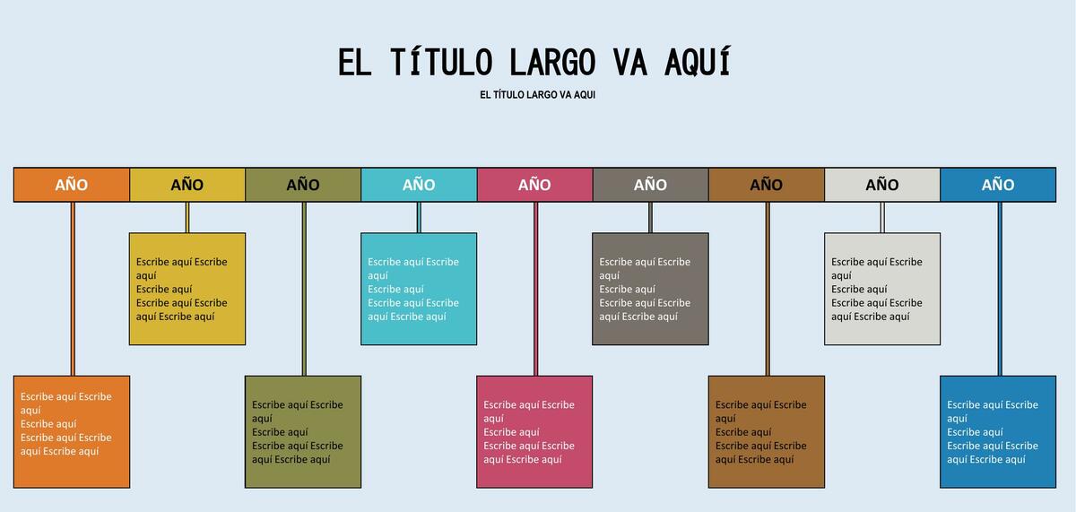 Formato De Linea De Tiempo Para Imprimir