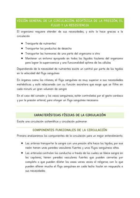 Capítulo 14 Visión general de la circulación Biofísica | Jose Riofrio ...