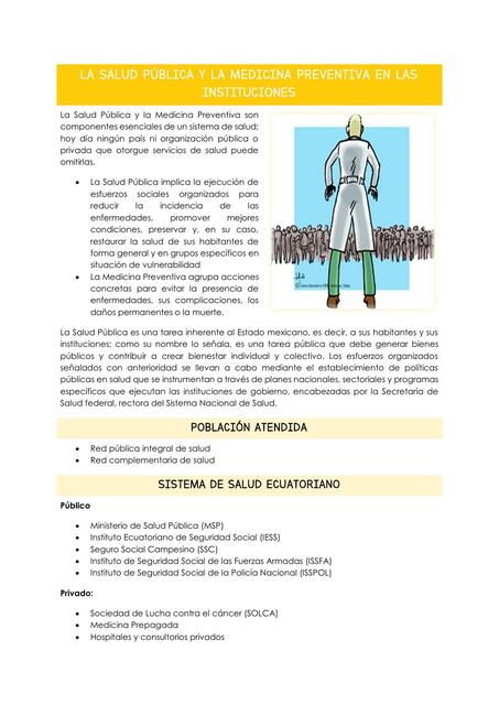 Capítulo 7 La salud pública y la medicina preventiva | Jose Riofrio | uDocz