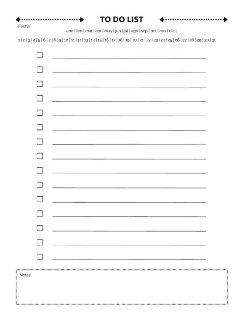 To Do List | Karina De La Luz Zamora Lamoglia | uDocz