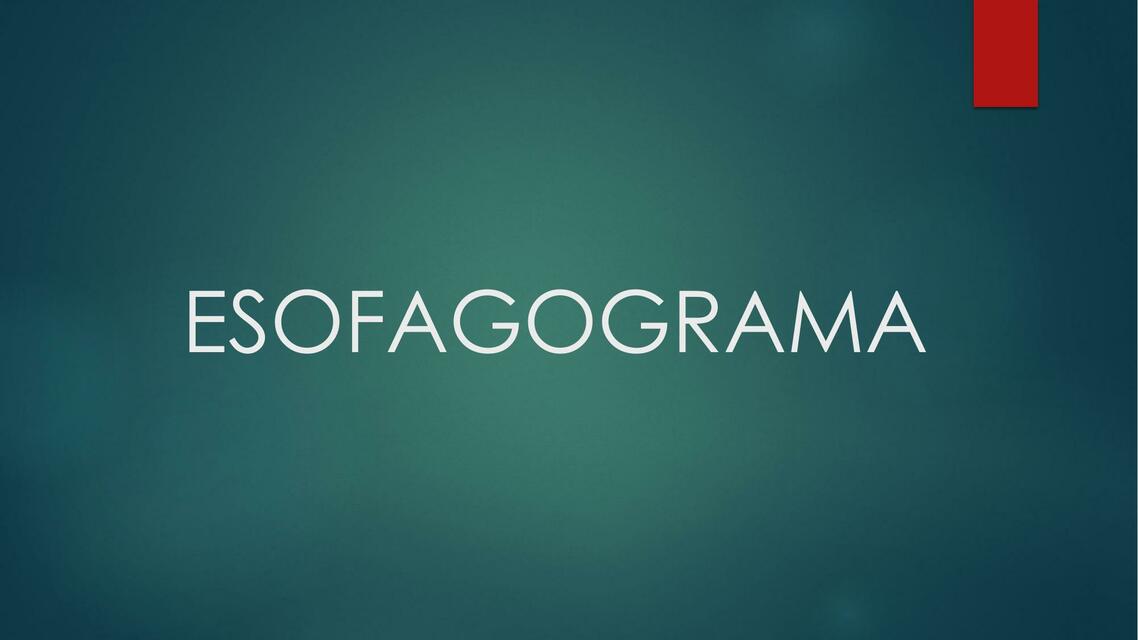 Resúmenes de Esofagograma | Descarga apuntes de Esofagograma