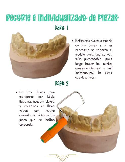 Recorte e Individualizado de Piezas, para Troquelado de Modelos | Linda ...