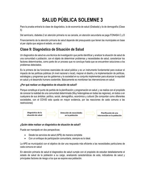 Transcrito Solemne 3 completo Salud pública | Generación 2020 MedUnab | uDocz