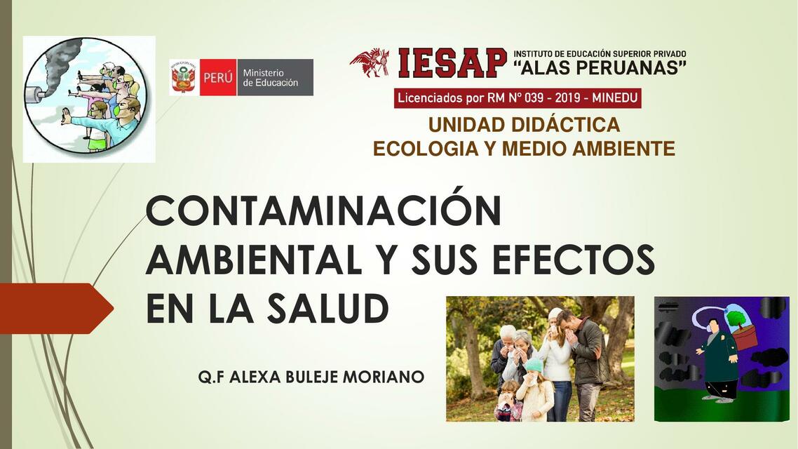 Contaminacion ambiental y sus efectos en la salud | ENFERMERIA | uDocz