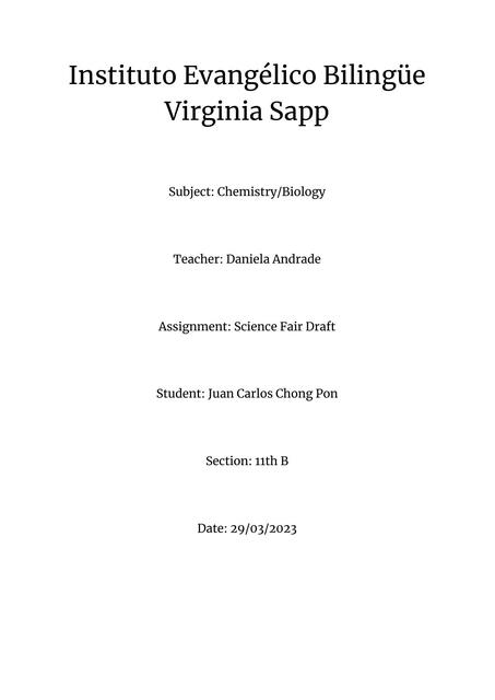 Science Fair Draft | Juan C | uDocz