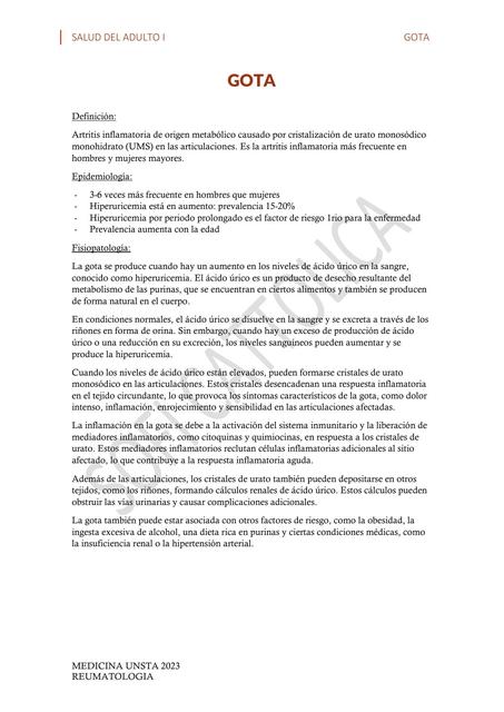 Gota | Sofi Cattolica | uDocz