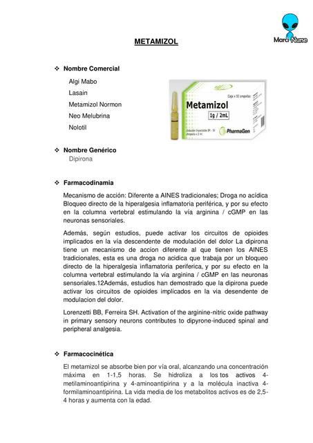 Metamizol | YUDOC.ORG | uDocz