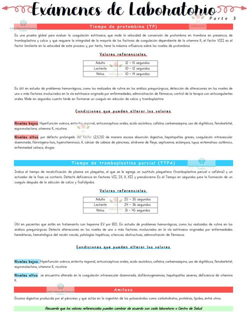 Exámenes de laboratorio - resultado e interpretación exámenes laboratorio - p.3 | Ari Valenzuela ...