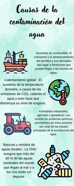 Causas de la contaminación del agua | Lola Sofía | uDocz