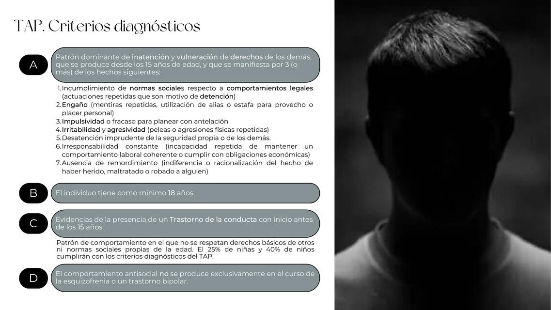 TAP. Criterios diagnósticos | Claudia Quispe | uDocz