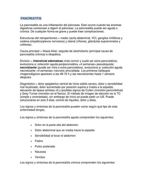 Pancreatitis Jorge Cuauhtémoc Estrada Molina Udocz 1981