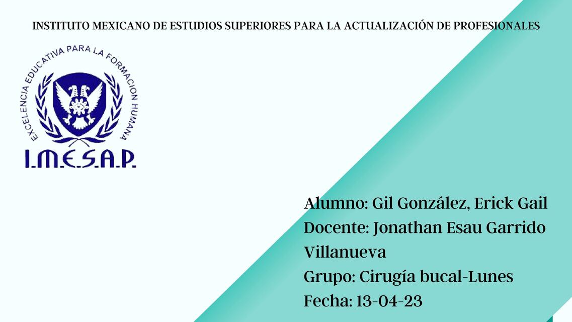 Generalidades de las Urgencias Médico-Odontológicas | Abril ibarra | uDocz