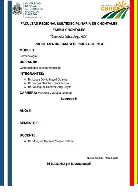 Farmacologia | Franklin robles | uDocz