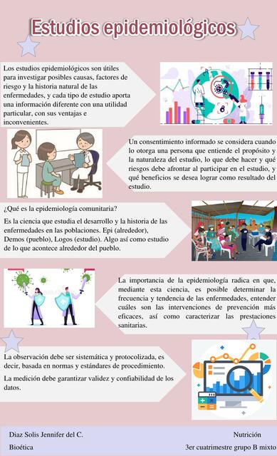 Estudios epidemiológicos infografía | Jennifer Diaz | uDocz