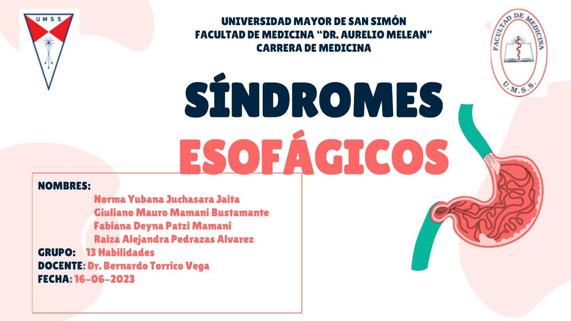 Sindromes Esofágicos | Raiza Pedrazas | uDocz