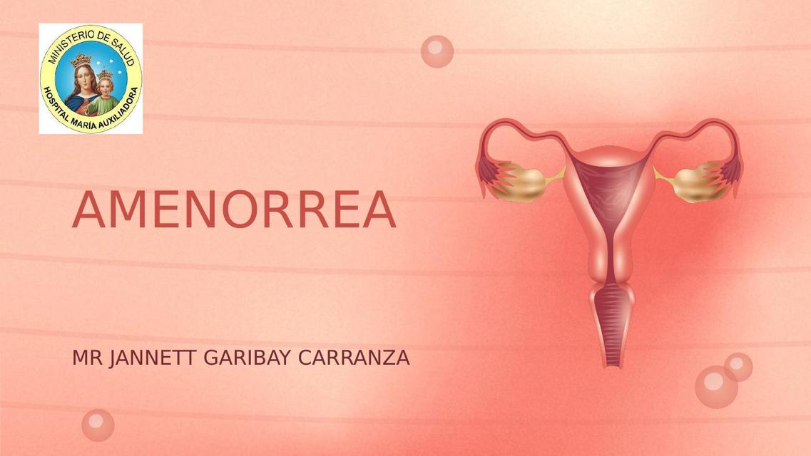 Amenorrea | Carolina Roldán | uDocz