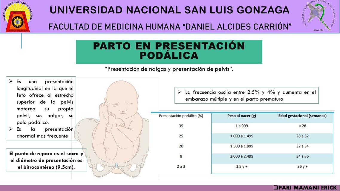 Parto en Presentación Podálica | Erick Pari | uDocz