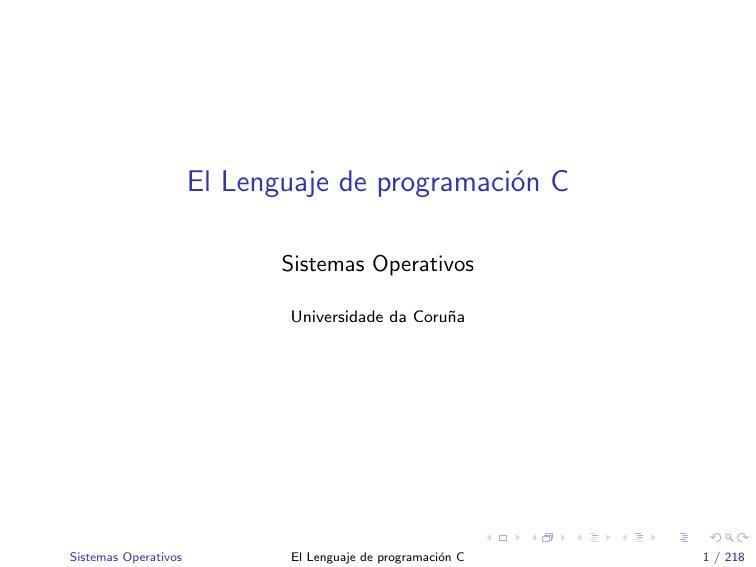 El Lenguaje de Programación C | felipe ledezma | uDocz
