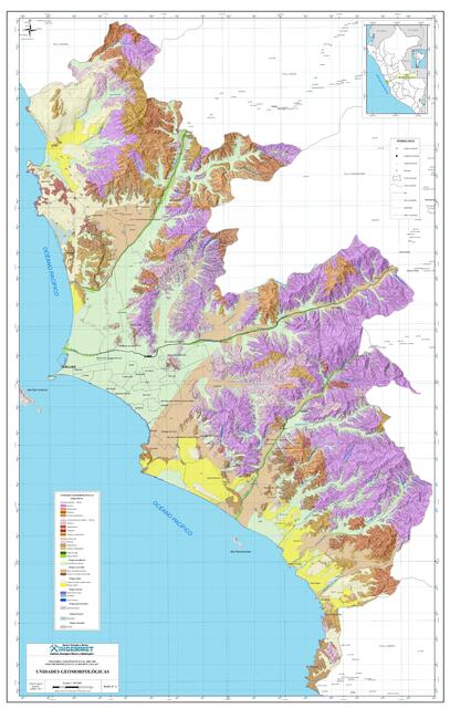 Mapa 2 de 3 y 4 Geomorfológico Lima Metropolitana | Sharon Antoannette ...