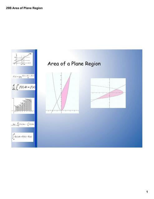 Area of plane region | Jk Wung | uDocz